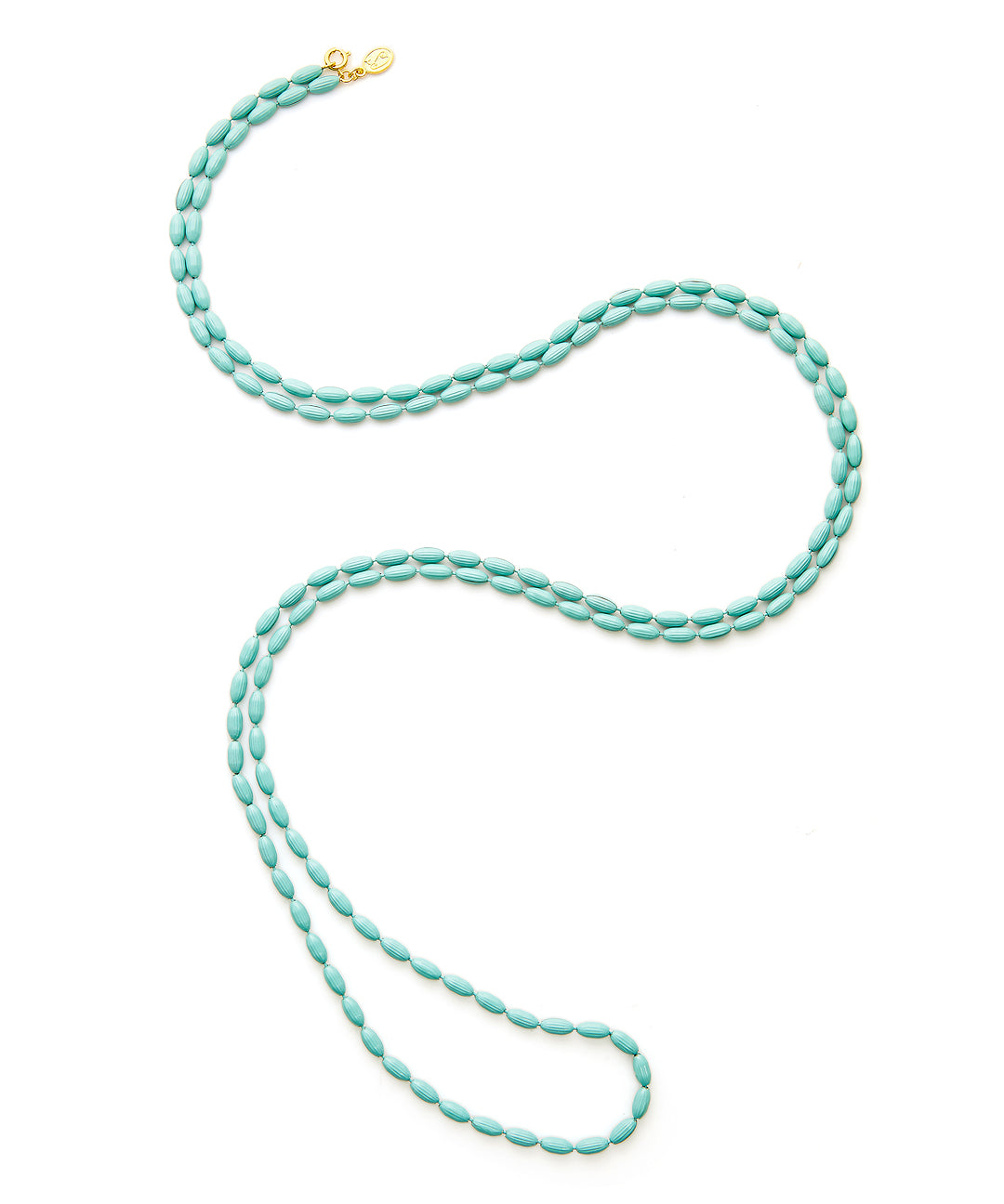 Charleston Rice Bead Necklace (Turquoise) – Candy Shop Vintage