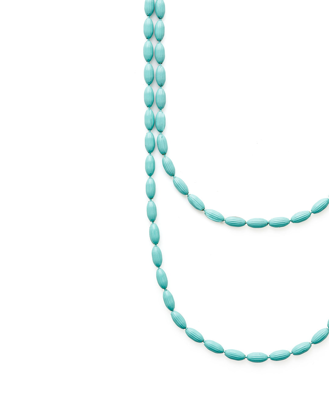 Charleston Rice Bead Necklace (Turquoise) – Candy Shop Vintage