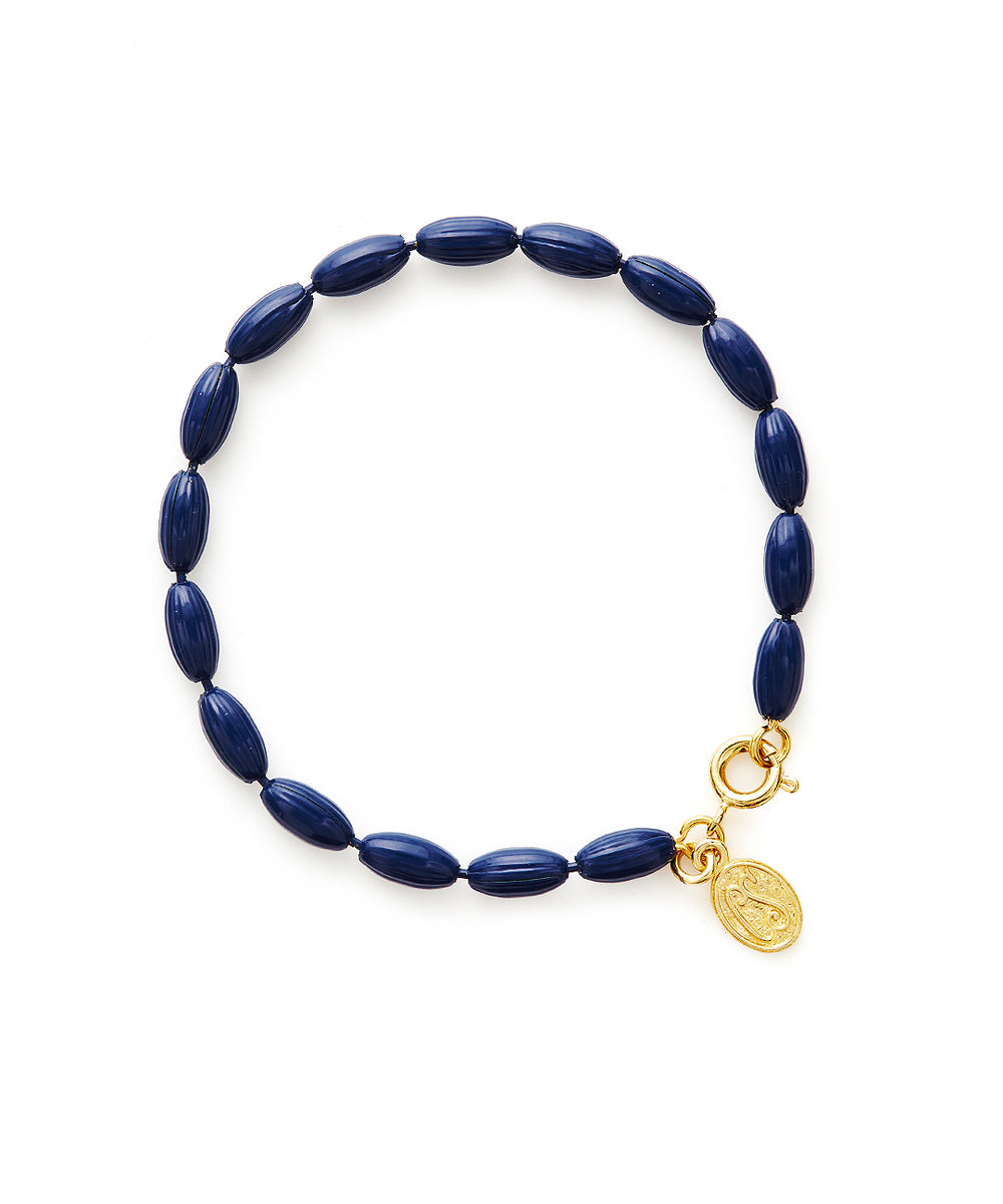 Charleston Rice Bead Bracelet (True Navy) – Candy Shop Vintage